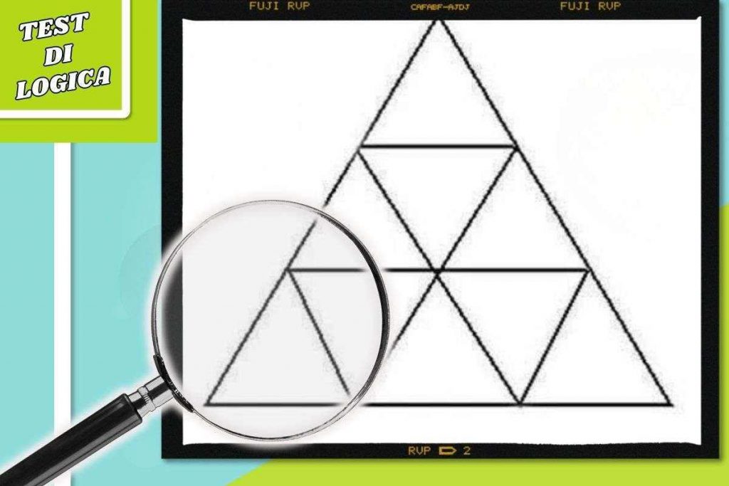 Rompicapo livello difficile: in questa immagine ci sono tanti triangoli ...