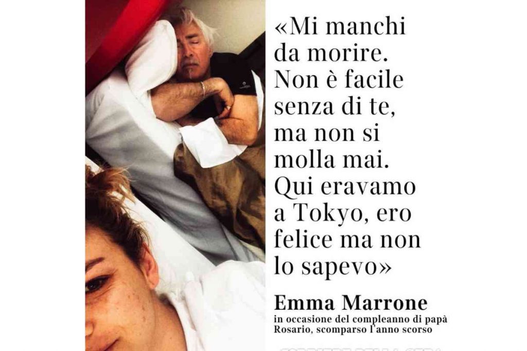 "Ero felice e non lo sapevo": Emma Marrone, la dedica commovente al padre scomparso diventa ...